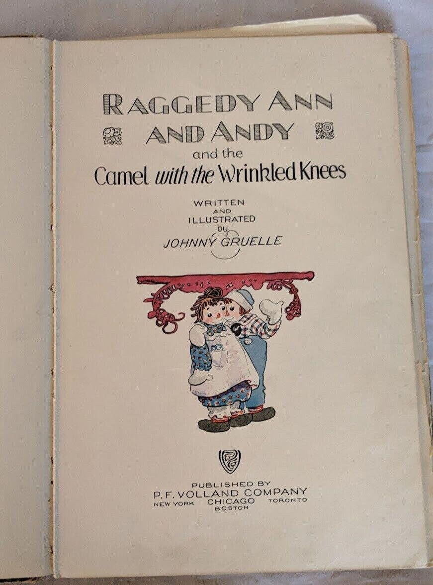 Vintage Old Raggedy Ann and Andy Camel With Wrinkled Knees 1924 Johnny ...