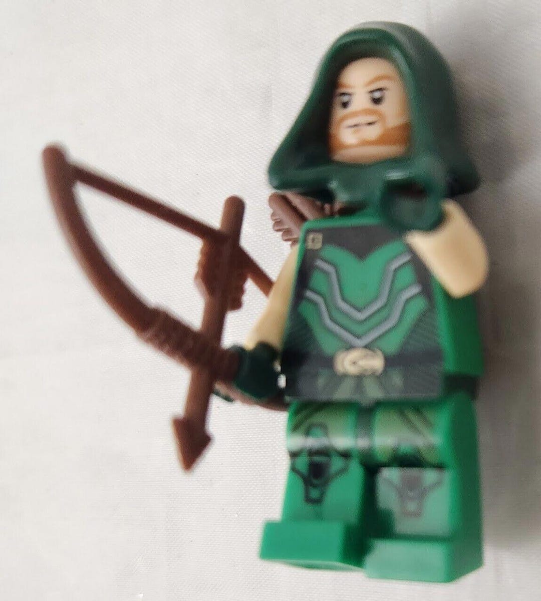 LEGO Green Minifigure W/ Hood & Arrow DC Justice League Super Hero ...