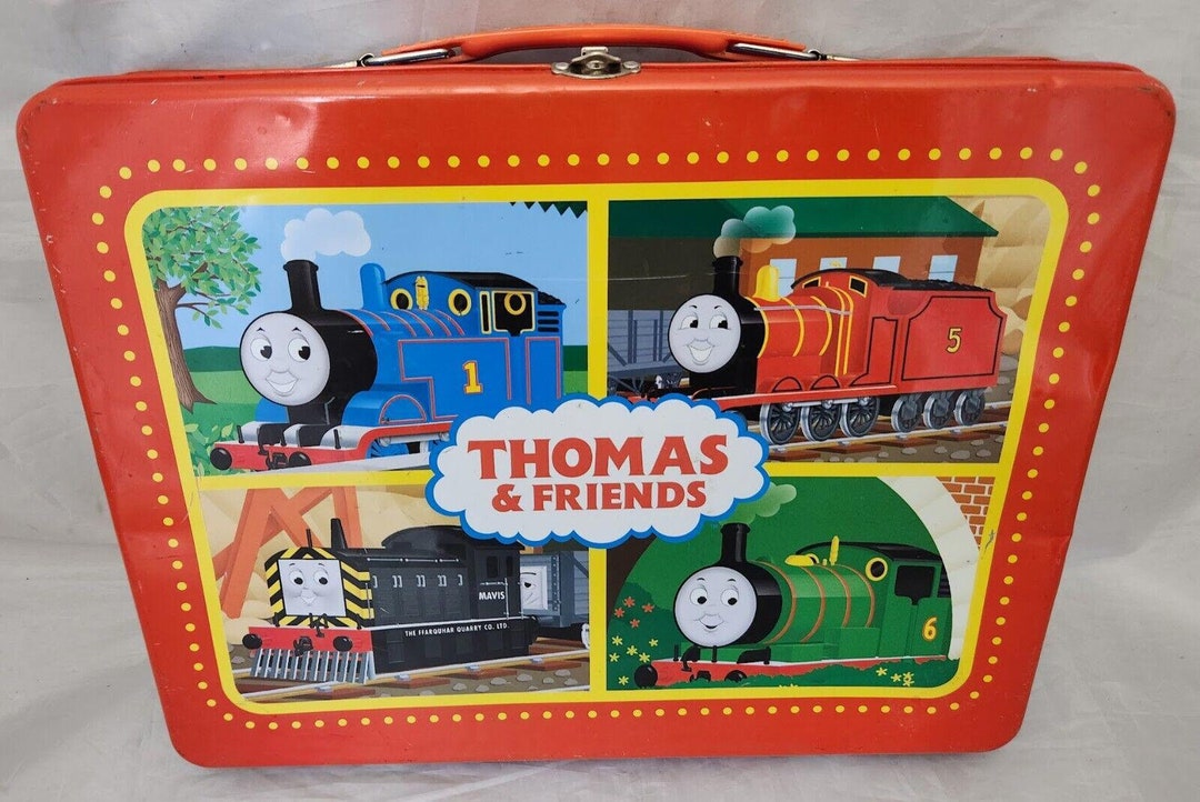 Thomas the Train Thomas & Friends Metal Tin Carrying Case W/8 Train Car ...