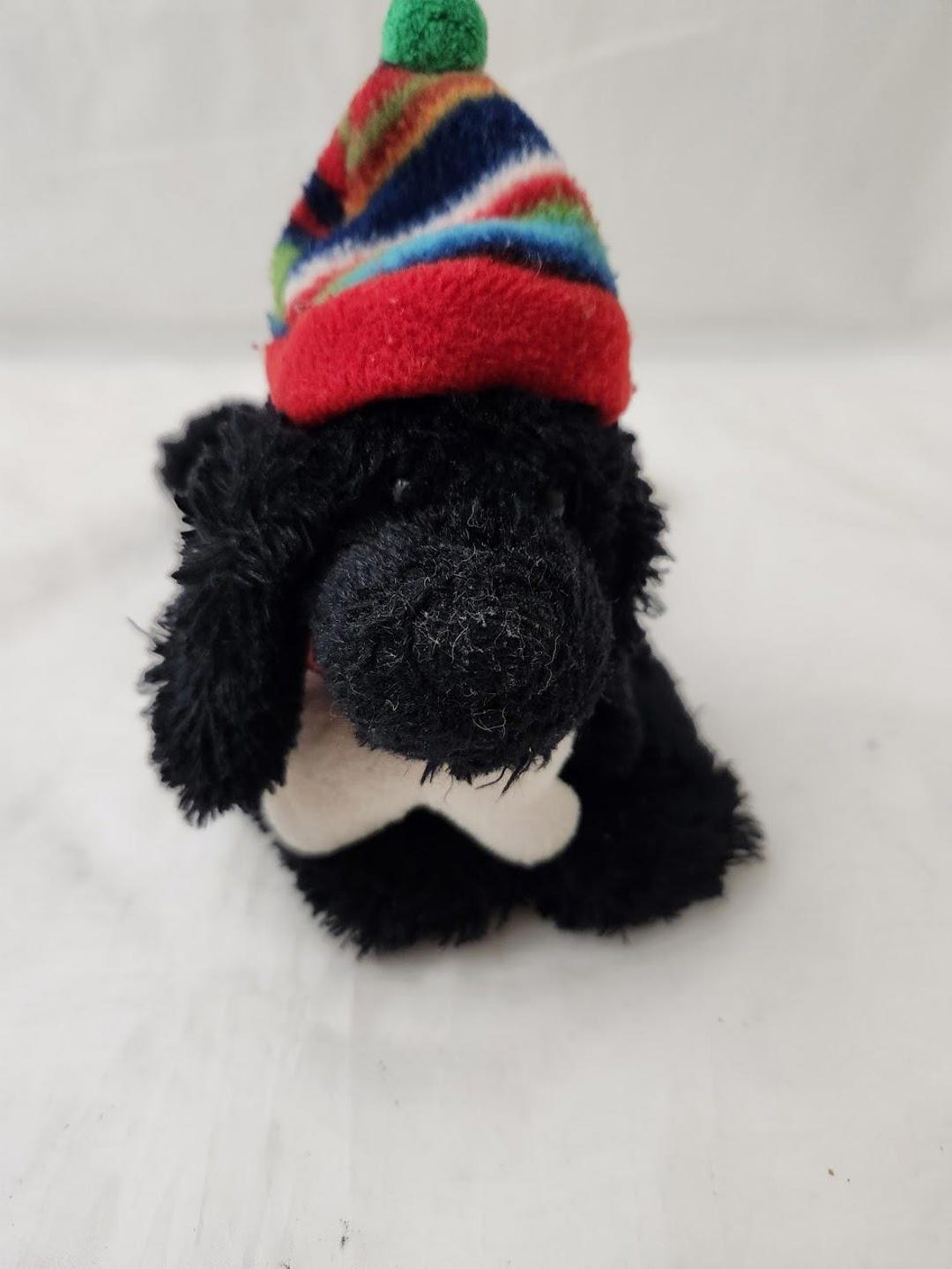 Vintage Gund 2004 Christmas Plush 9" Black Labrador Puppy Dog Maestro ...