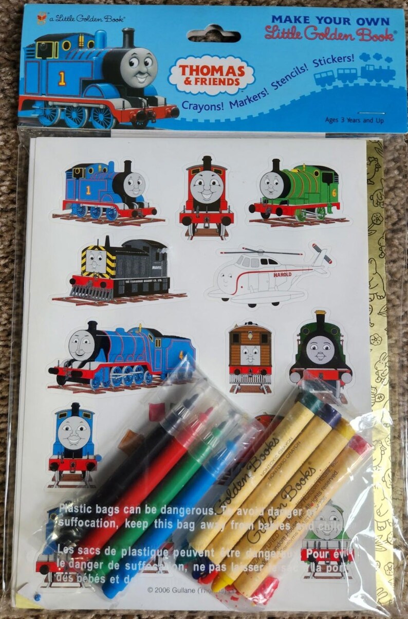 Thomas Train Tank Engine Make Your Own Little Golden Book Stickers ...