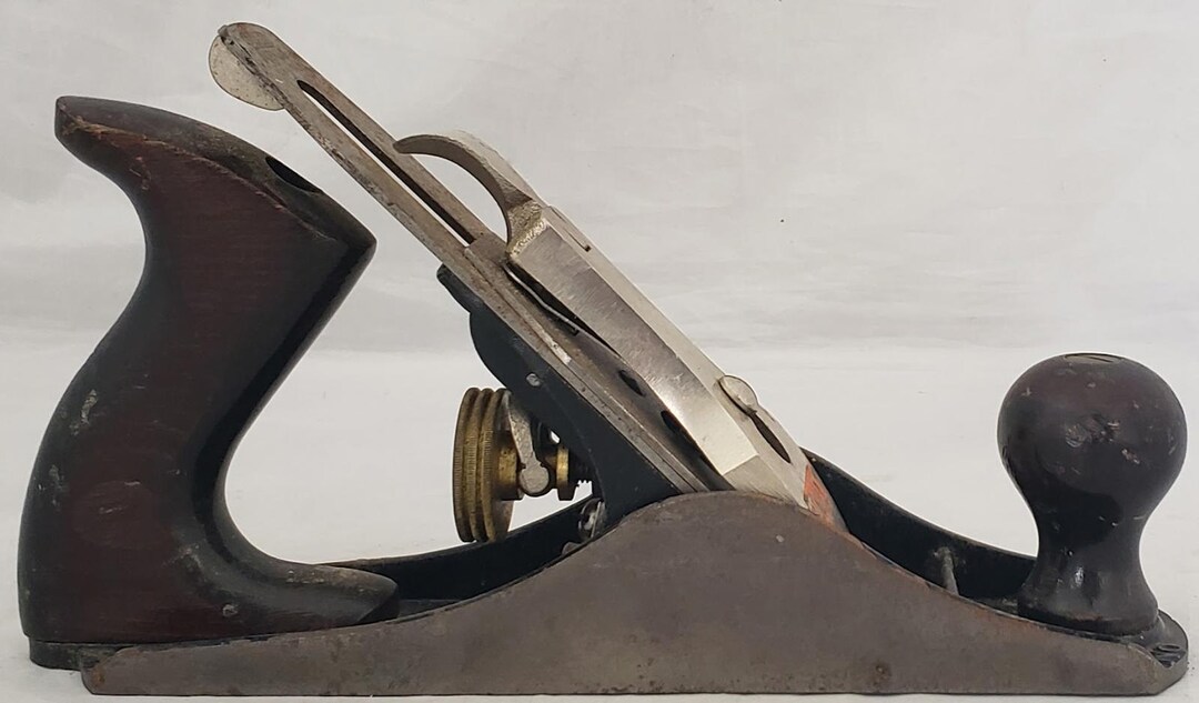 Vtg Stanley Bailey No. 3 Flat Bottom Planer Woodworking Hand Tool ...