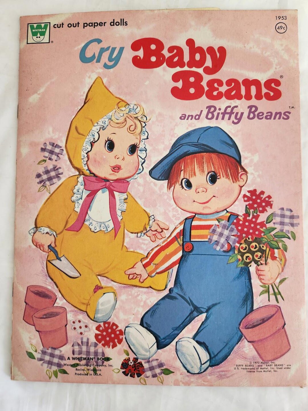Vintage 1973 Whitman Cry Baby Beans - Biffy Beans Cut Out Paper Dolls W ...