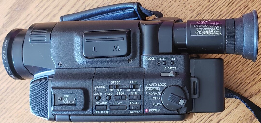 Vtg Memorex VHS-C Video Camera Recorder-player Model 155 8X Zoom Tested ...