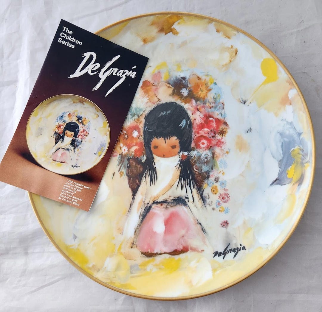 Vintage Artist Ted De Grazia 10" Collector Plate the Flower Girl 1977 ...