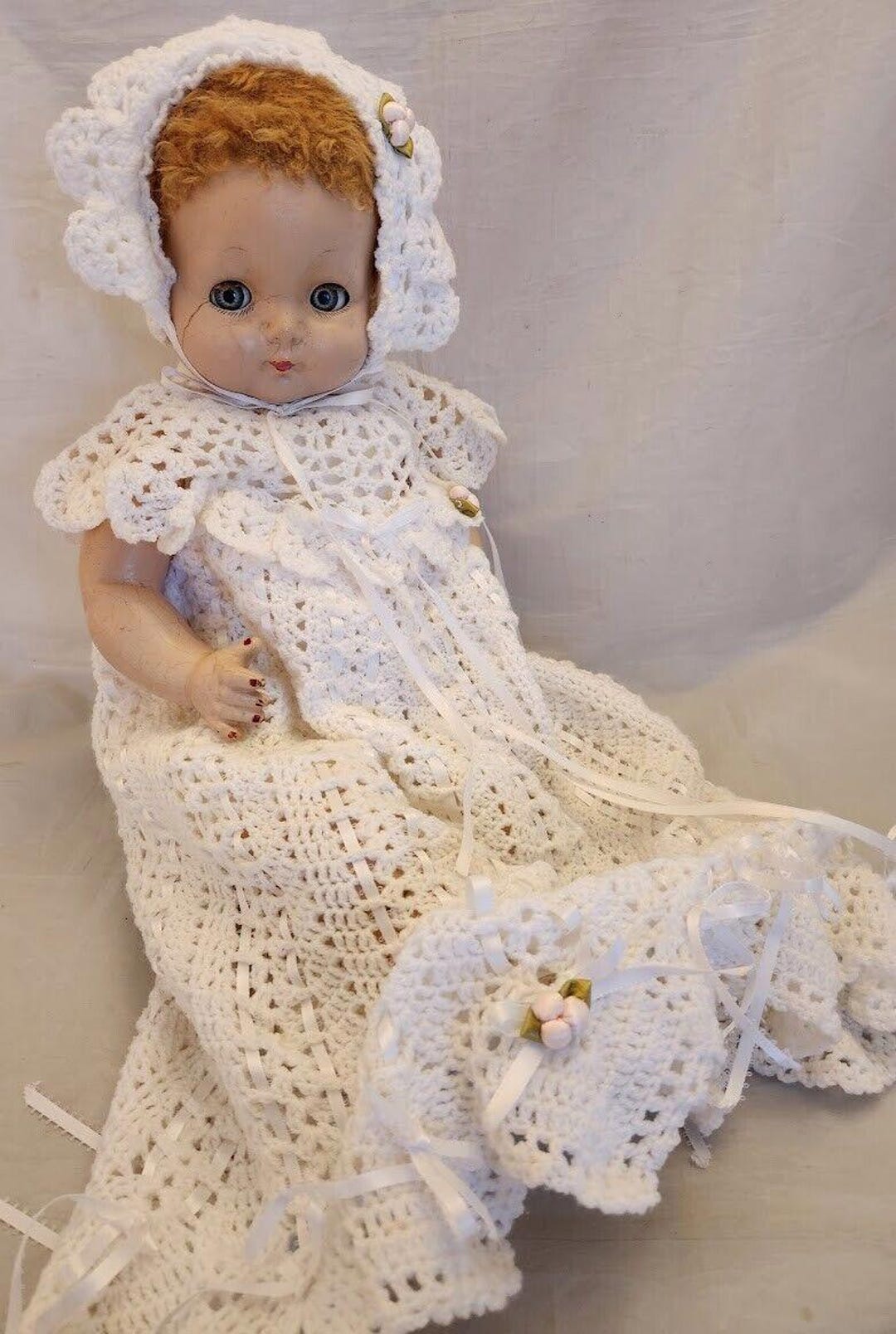 Antique 1930s Sweetie Pie Effanbee Composition Baby Doll Blue Eyes ...