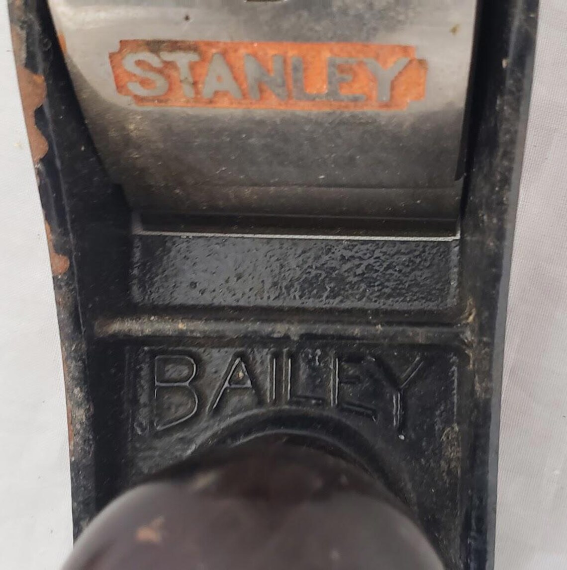 Vtg Stanley Bailey No. 3 Flat Bottom Planer Woodworking Hand Tool ...