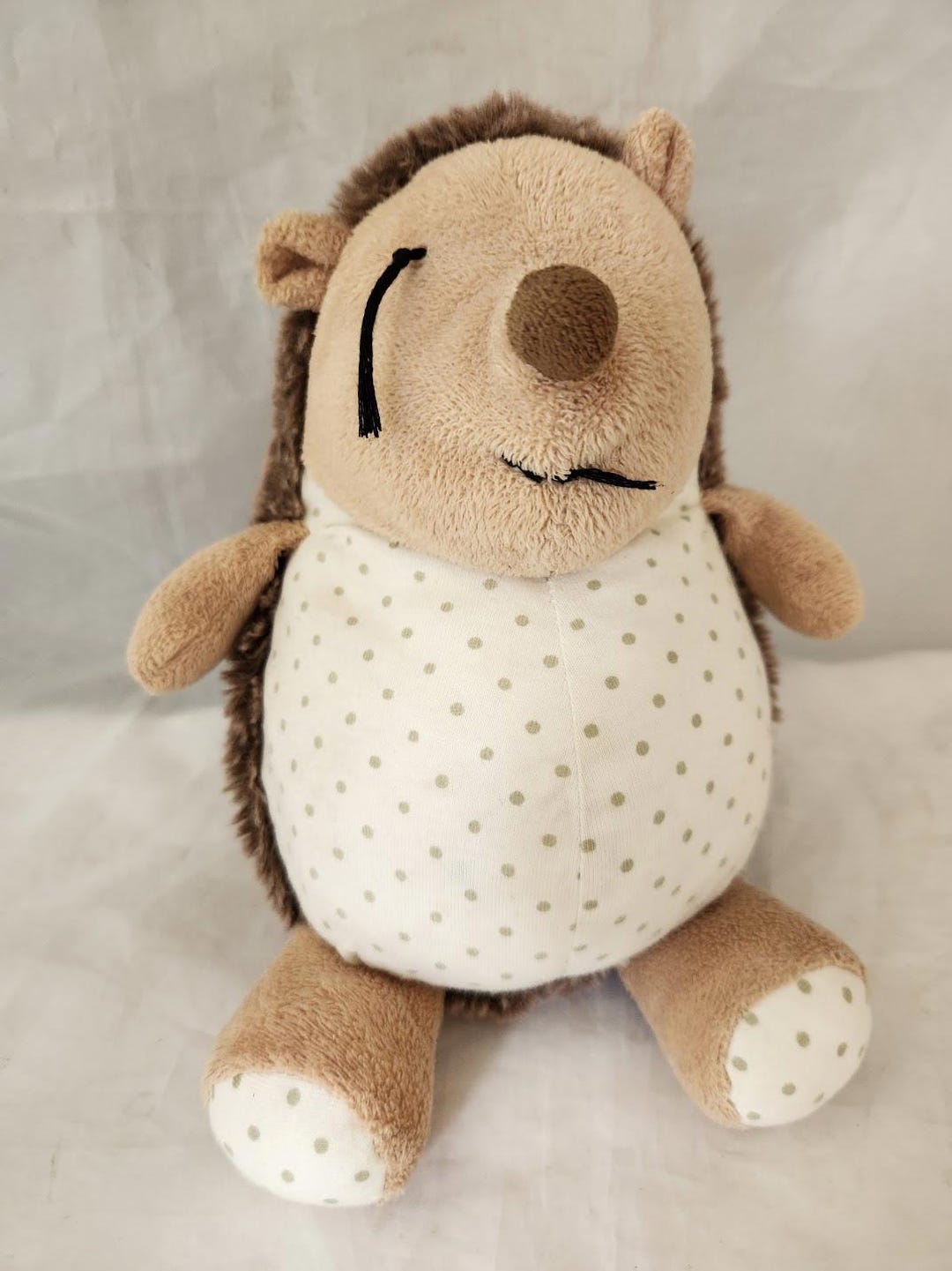 Mackenzie Childs Baby Hedgehog Plush Stuffed Animal Lovey Toy 9" W ...