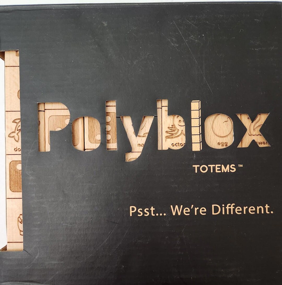Polyblox Totems Montessori Learning S.T.E.M Spelling Homeschool Wood ...