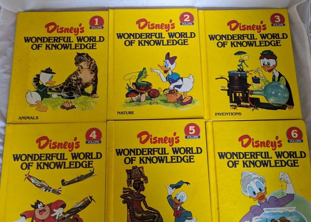 Vintage Disney's Wonderful World of Knowledge Vol.1-8 Educational Book ...