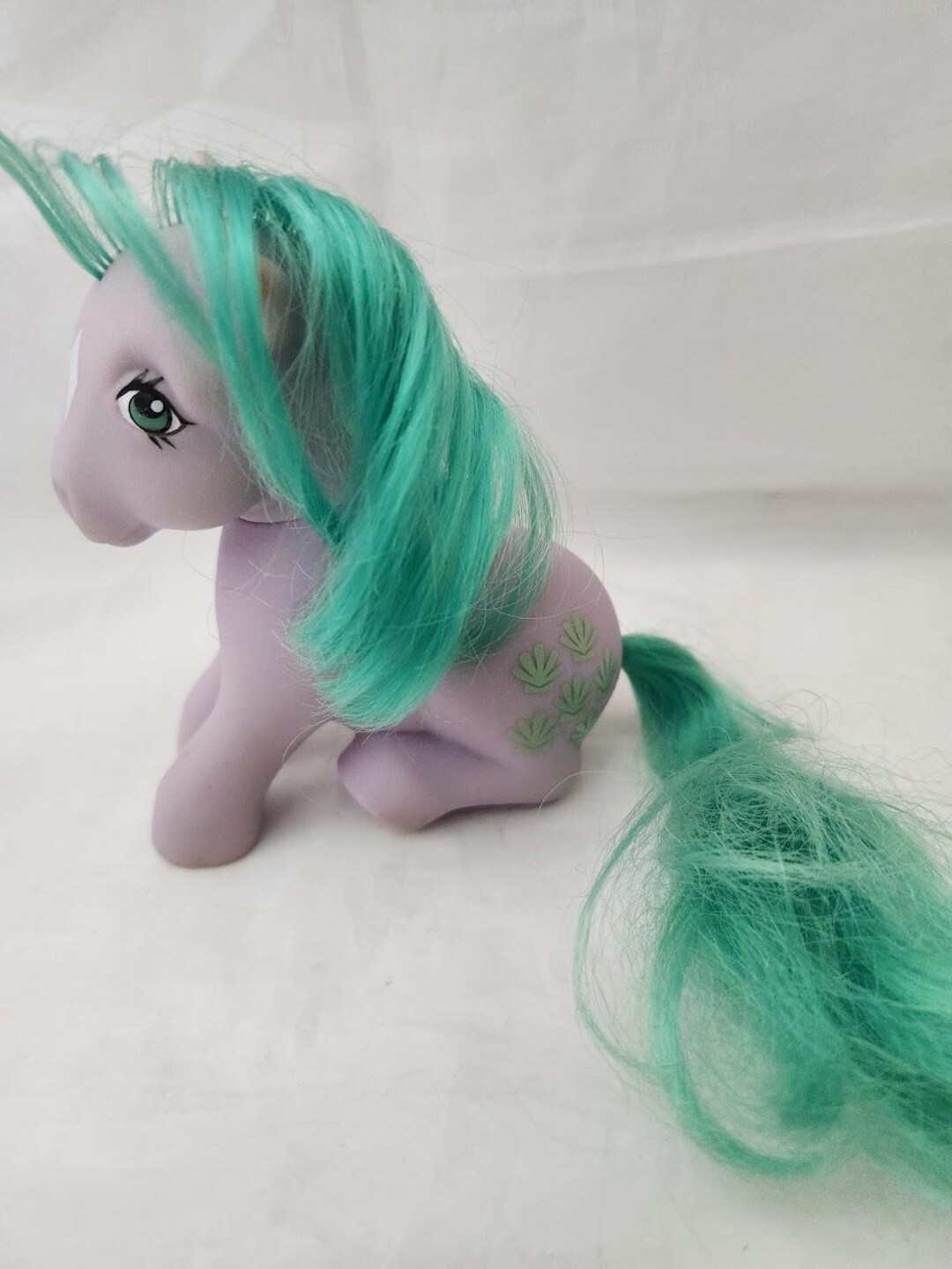 Vintage My Little Pony Seashell Sitting Pose Hasbro Purple G1 MLP 1980s ...