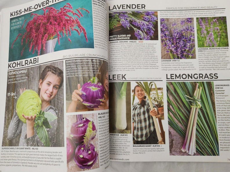 2021 Baker Creek Heirloom Rare Seeds Catalog Magazine Non GMO Organic ...