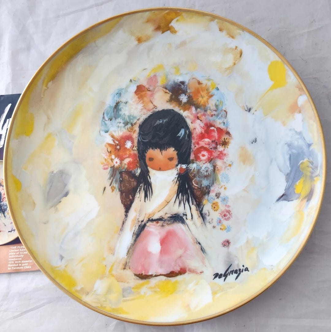 Vintage Artist Ted De Grazia 10" Collector Plate the Flower Girl 1977 ...