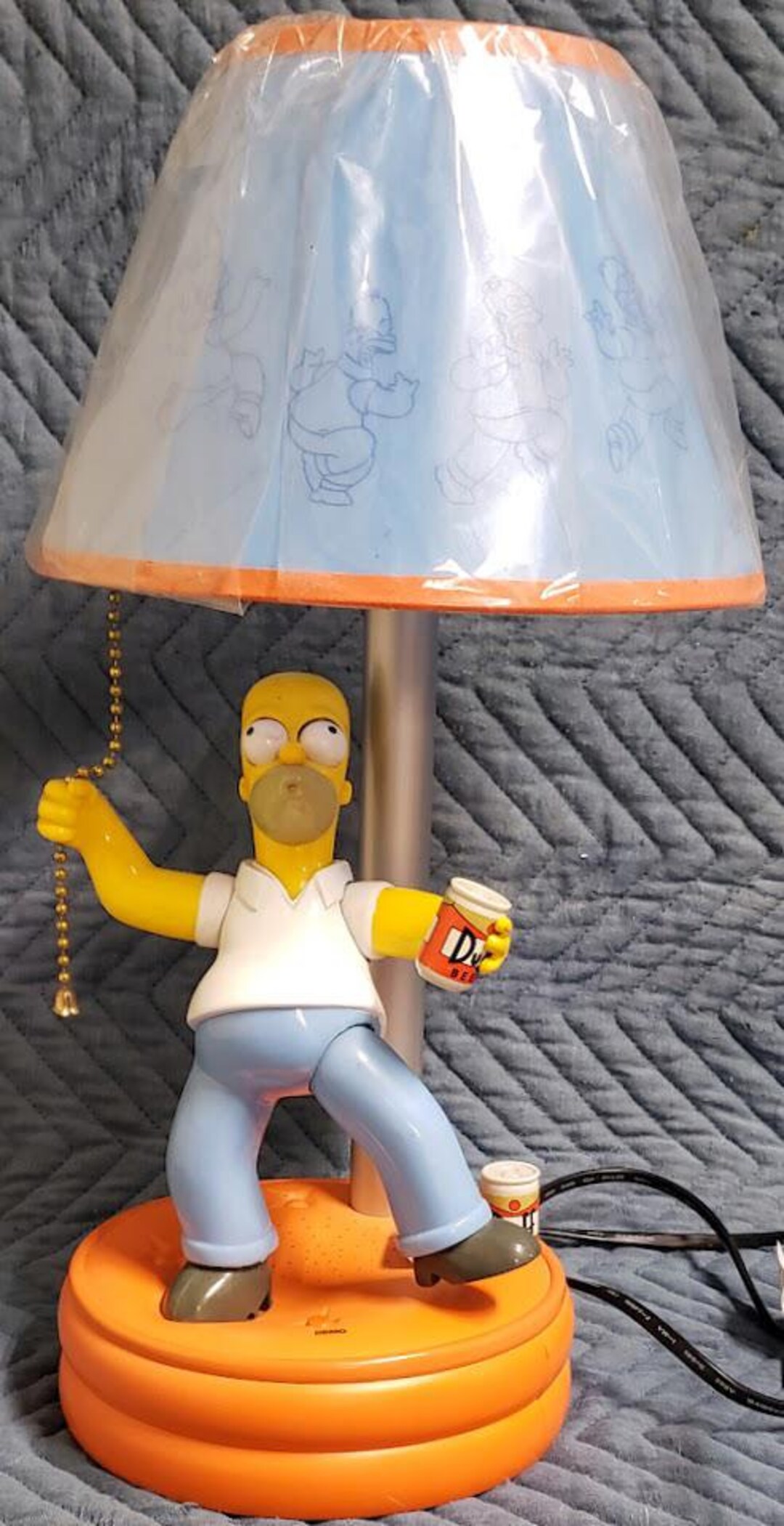 Homer Simpson Duff Desk Lamp W/shade the Simpsons 2004 King America - Etsy