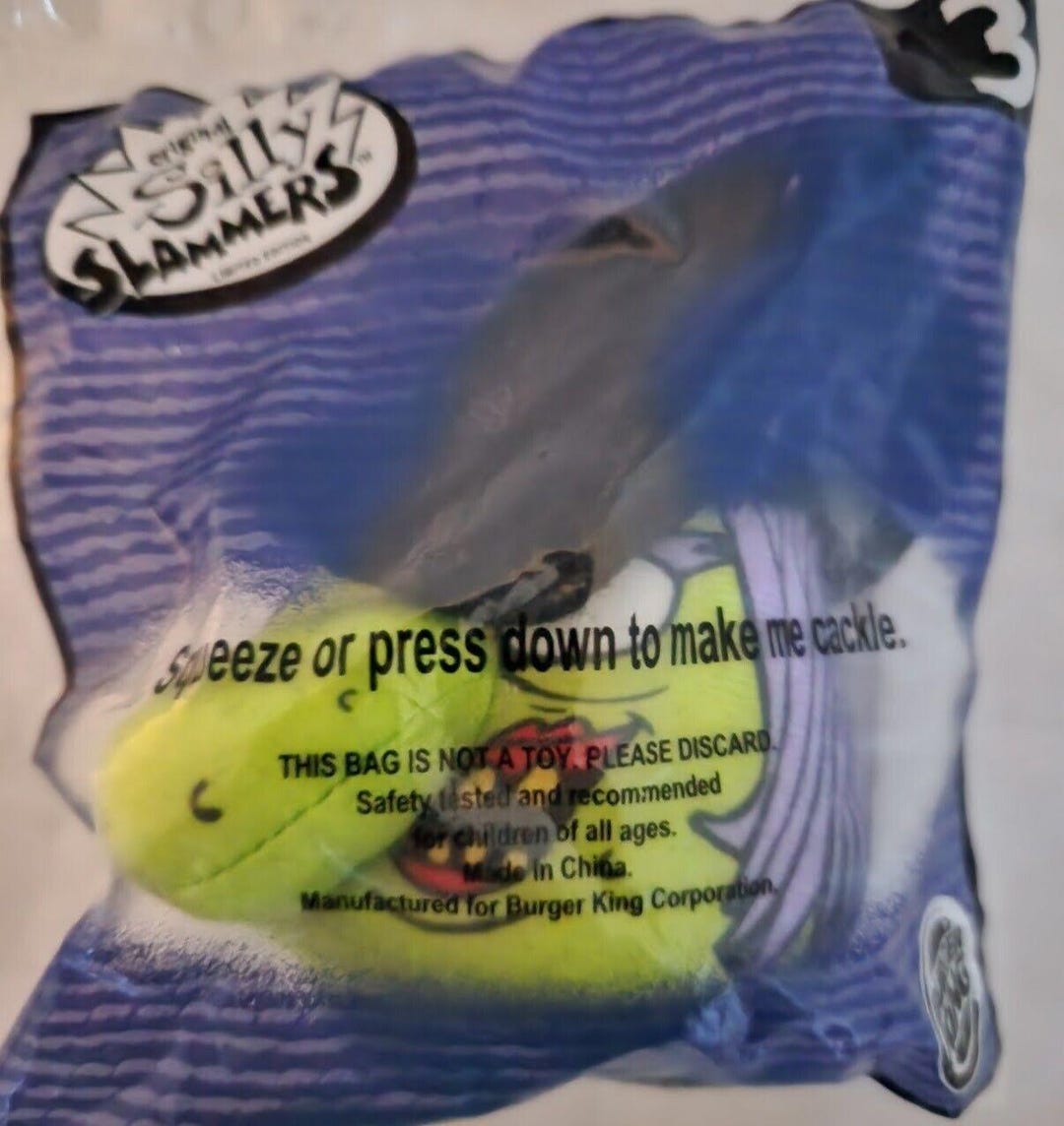 Burger King Kids Meal Original Silly Slammers #3 Toy Cackling Witch ...