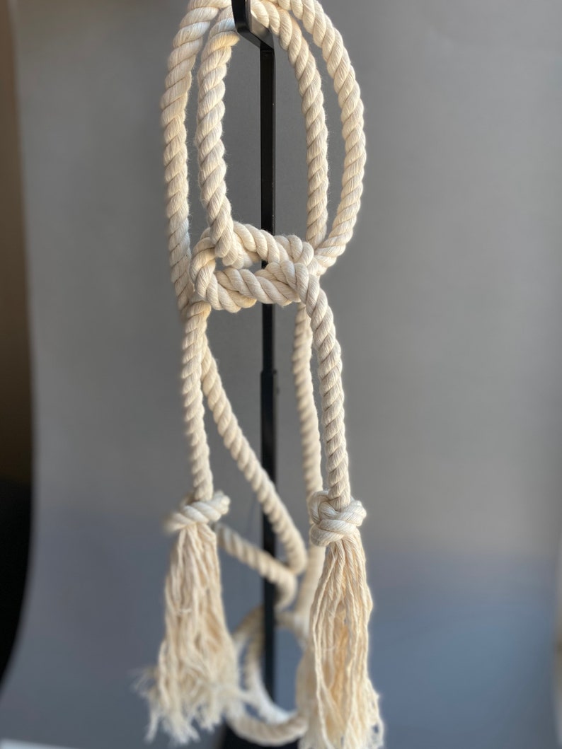 Rope Belt With Tassel Ends. Organic Cotton Cord Belt. - Etsy