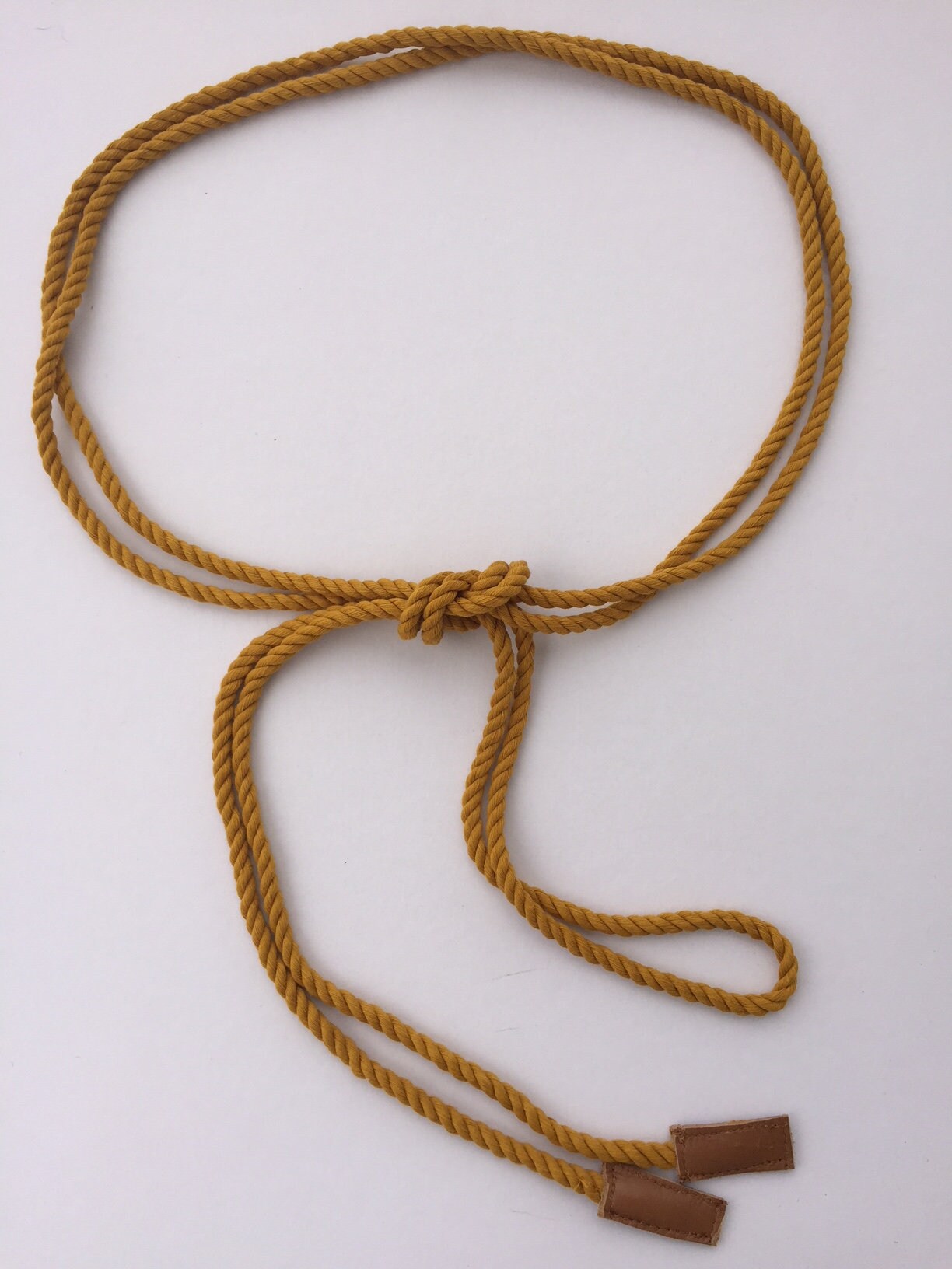 Mustard Rope Belt Yellow Nautical Belt leather Detail - Etsy