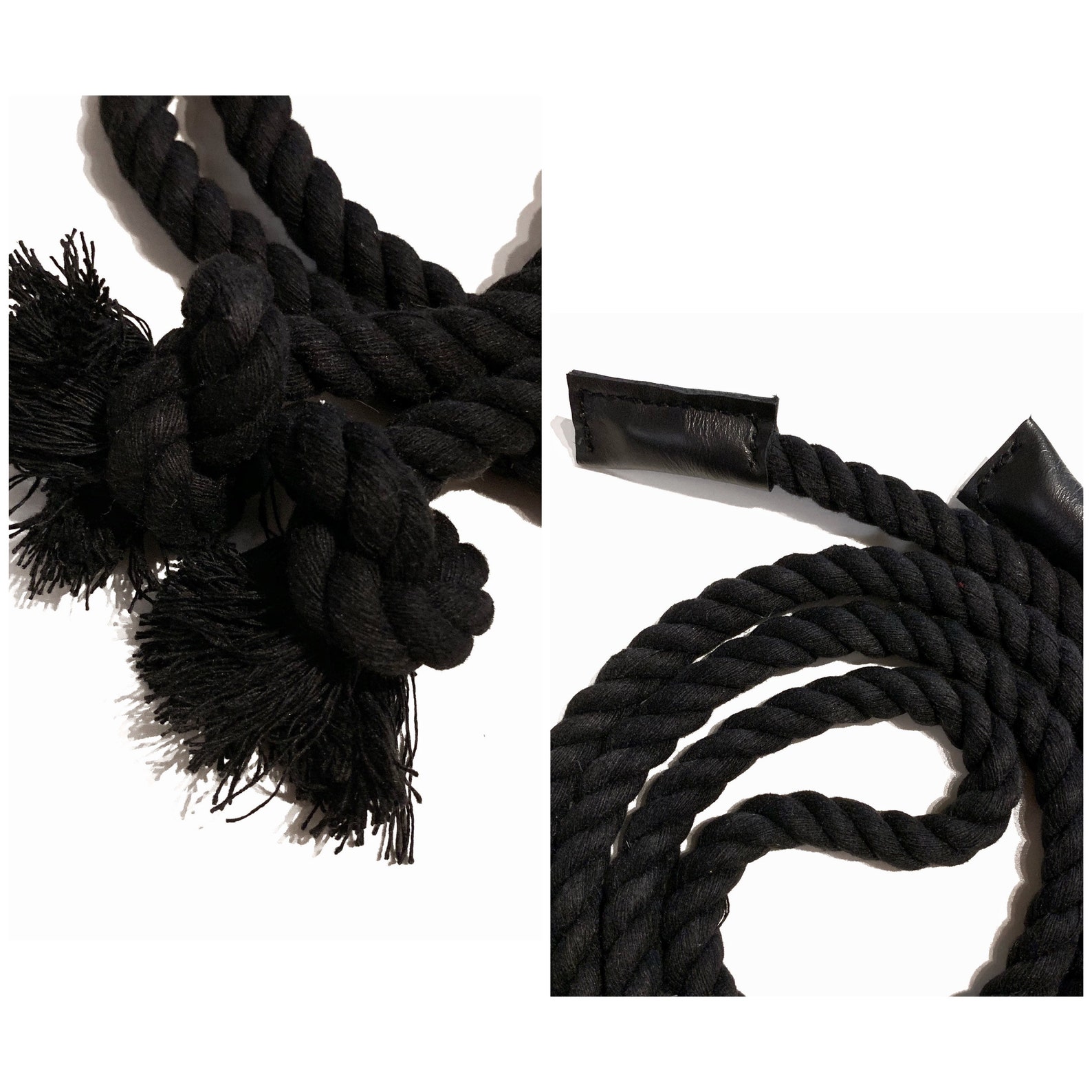 Black Belt Twisted Rope Belt Belt in Boho Style Stylish | Etsy