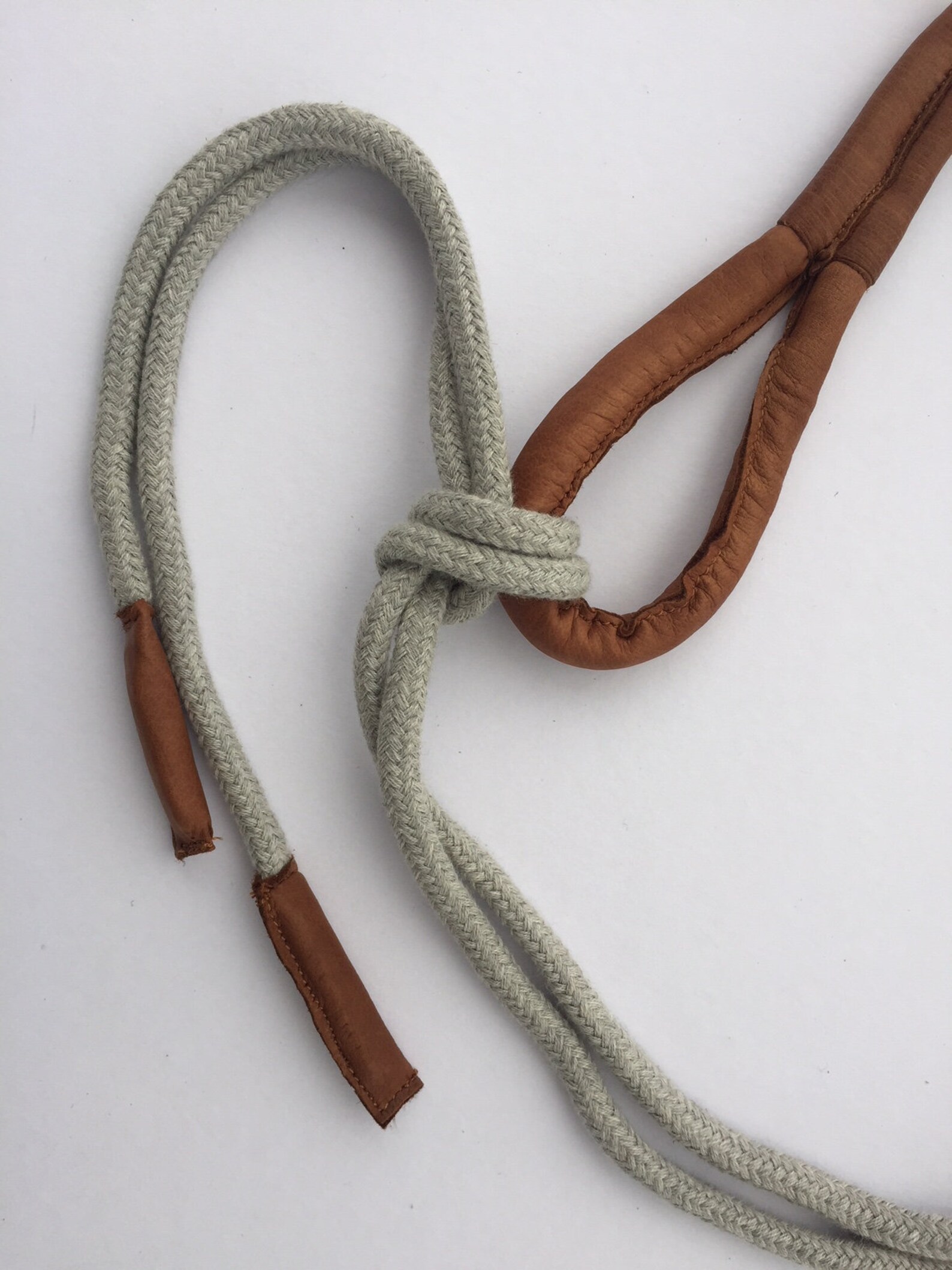 Gray Belt Rope + Leather Detail, Nautical Rope Belt, Leather Belt ...