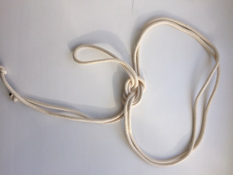 Natural Rope Belt for Stylish Woman, Vintage Long Knot Cord Belt ...