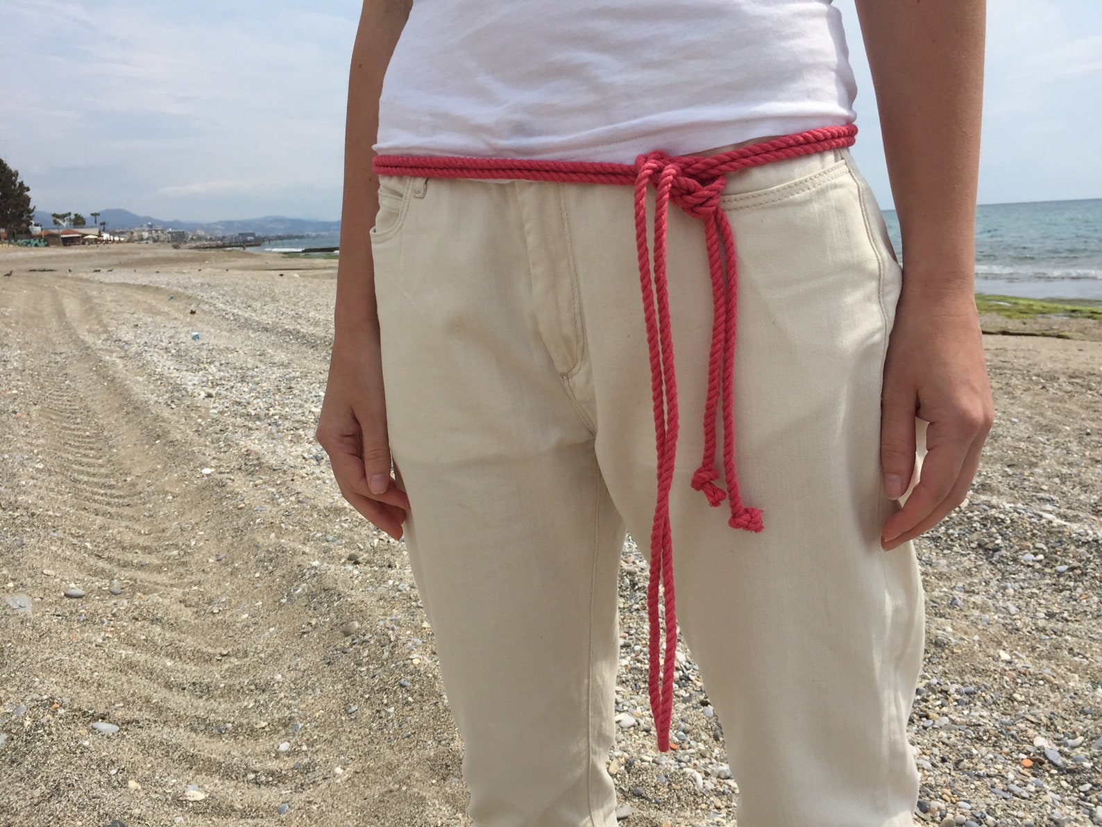 Pink Rope Belt, Nautical Belt Rope, Stylish Belt, Christmas Present ...