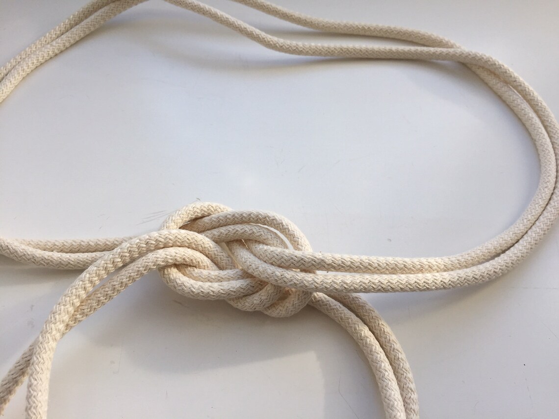 Natural Rope Belt for Stylish Woman Vintage Long Knot Cord - Etsy