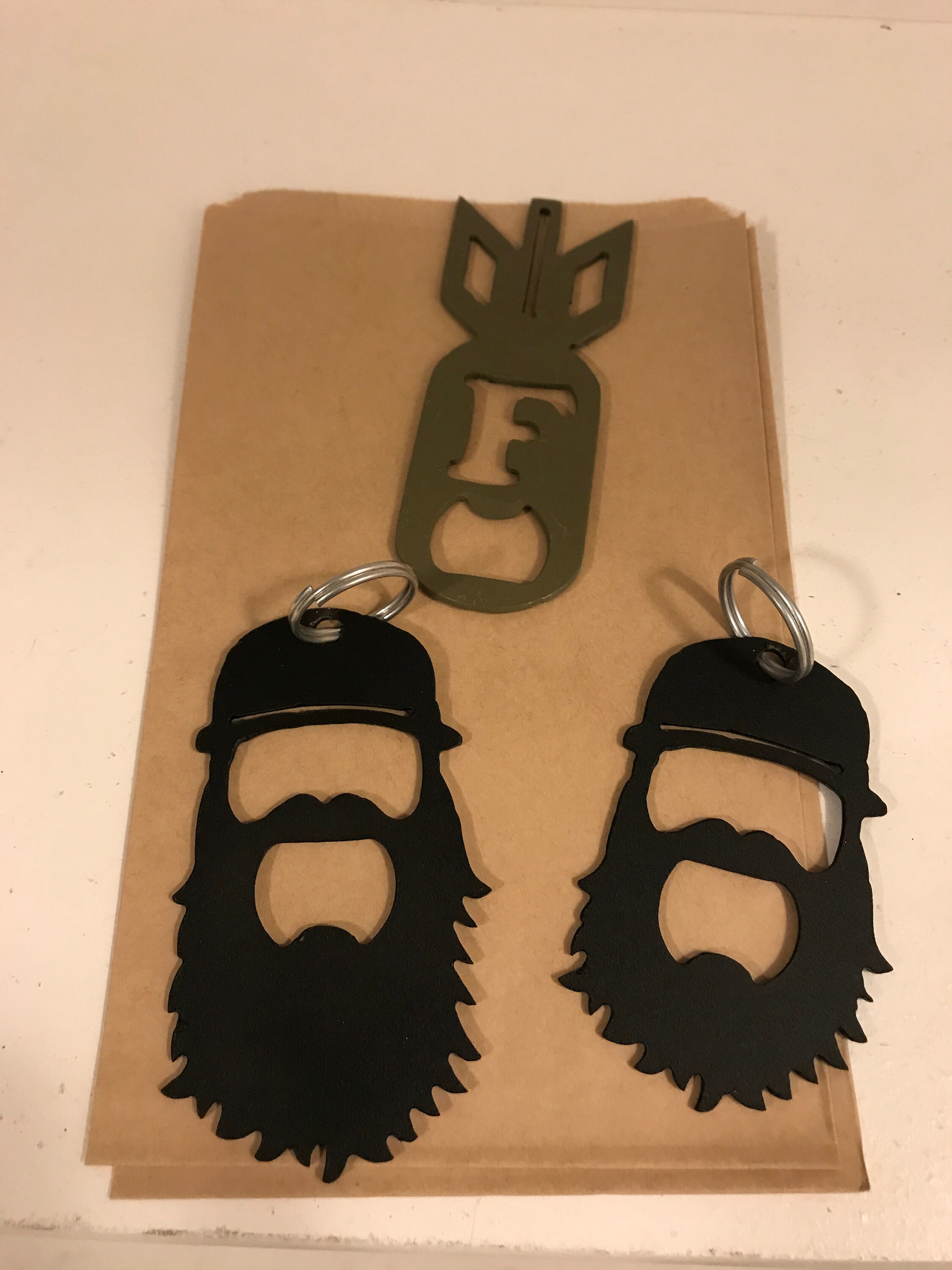 Bearded Key Chain Bottle Opener Dxf Svg Cut Files - Etsy