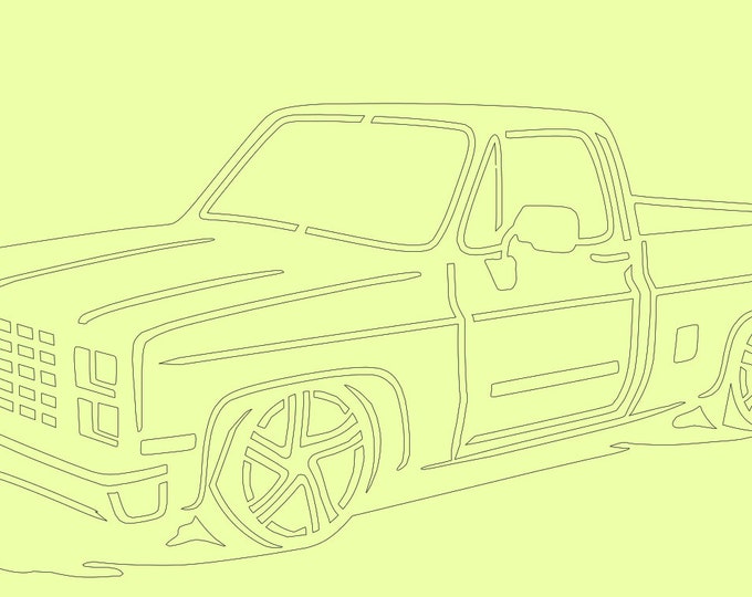Square Body Svg, Back of a Pickup Truck Clipart, Png, Eps, Dxf - Etsy ...