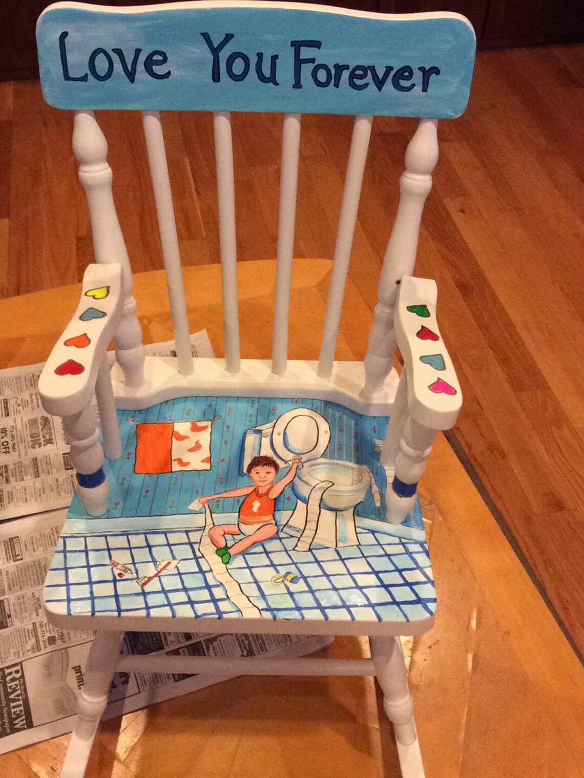 Children's Hand Painted Storybook Rocking Chairs - Etsy