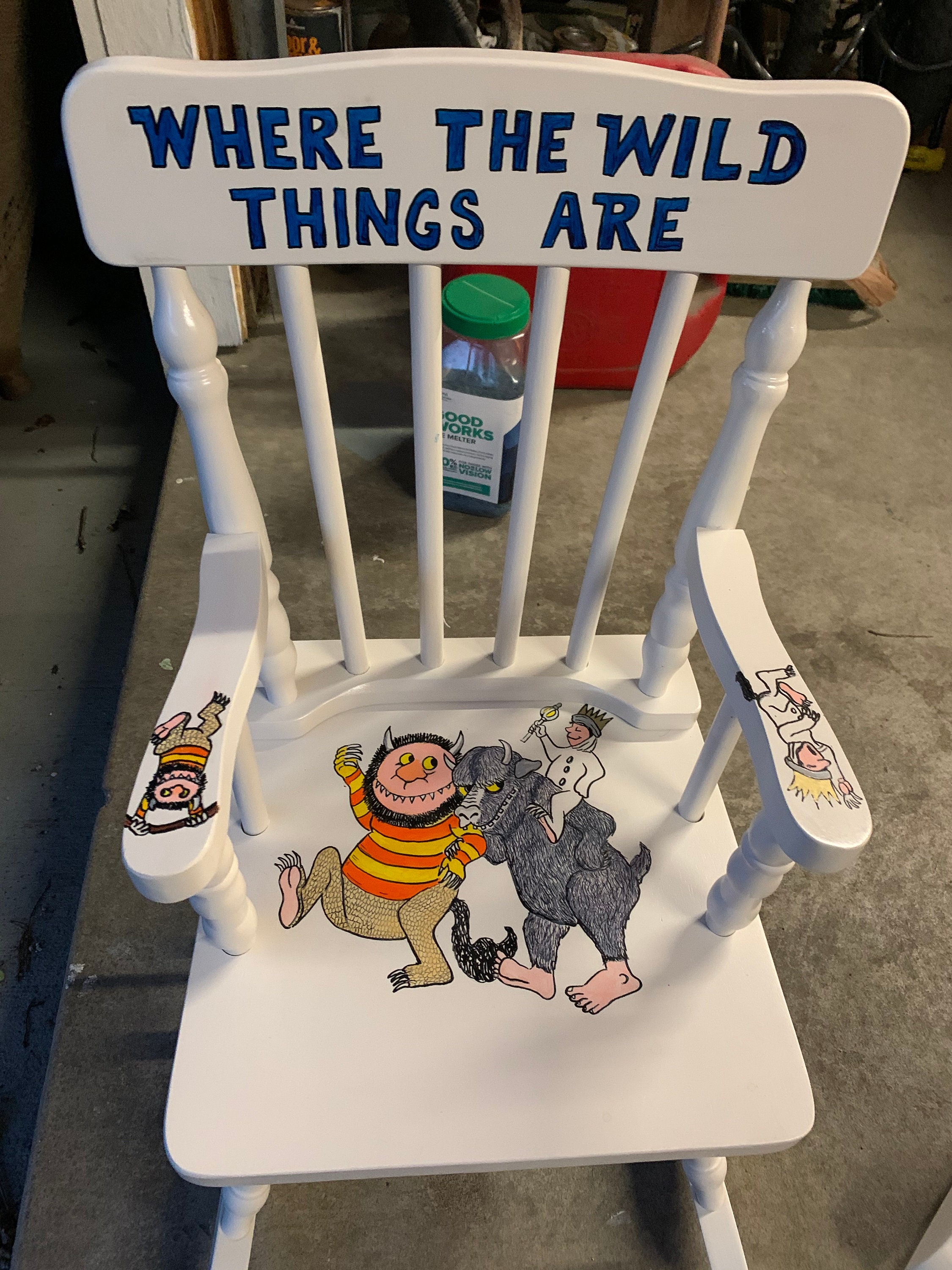 Children's Hand Painted Storybook Rocking Chairs - Etsy