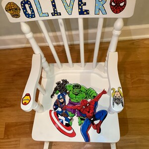 Children's Hand Painted Storybook Rocking Chairs - Etsy