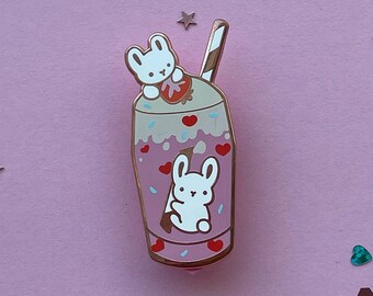 Bunny Milkshake Pin - Etsy
