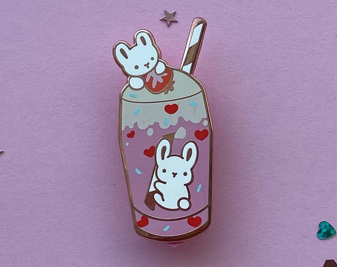 Bunny Milkshake Pin - Etsy