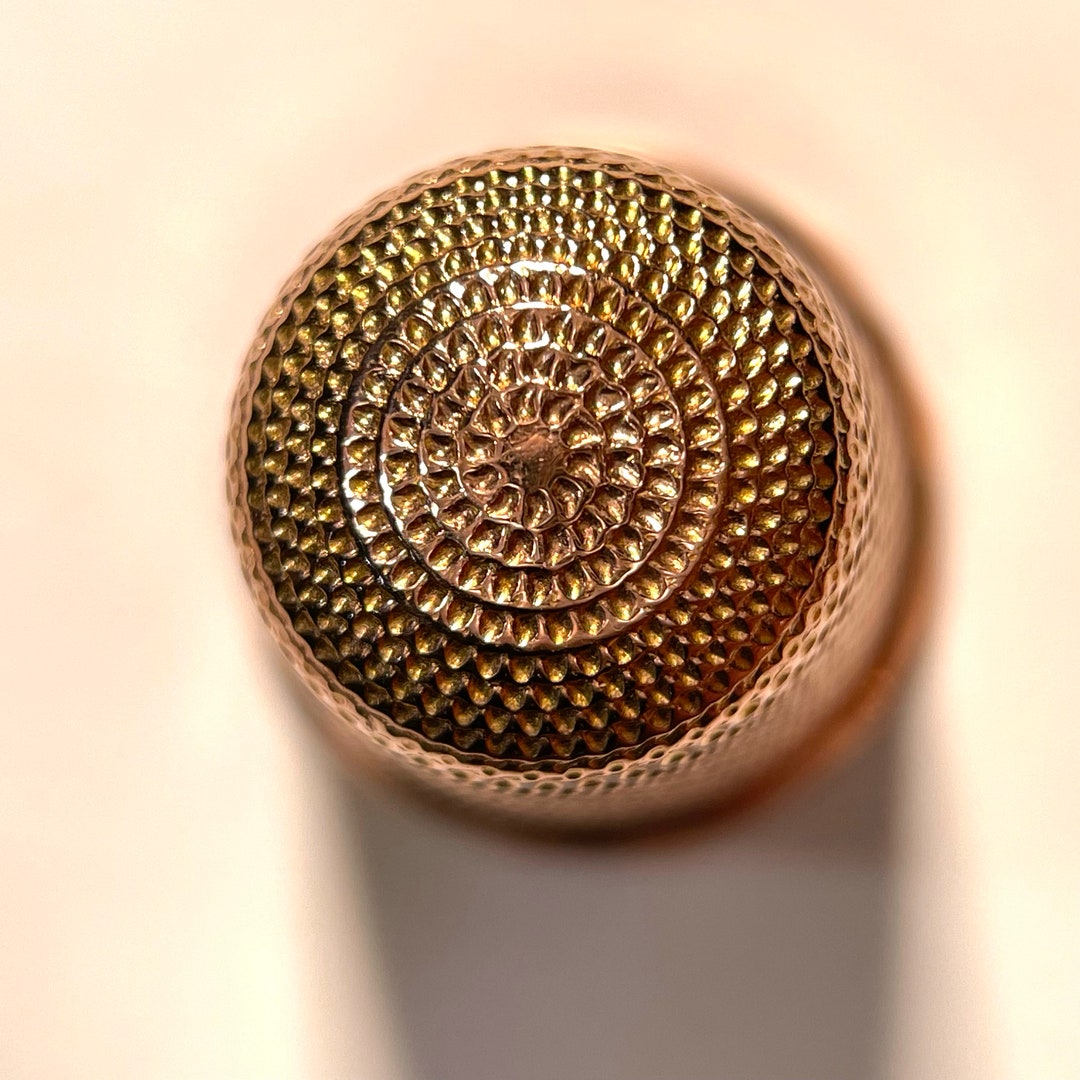 Gold Thimble, Vintage Sewing Thimble, 9ct Yellow Gold, Antique ...