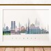 Istanbul Print, Skyline Art Print, Poster, Modern Wall Art, New Home ...