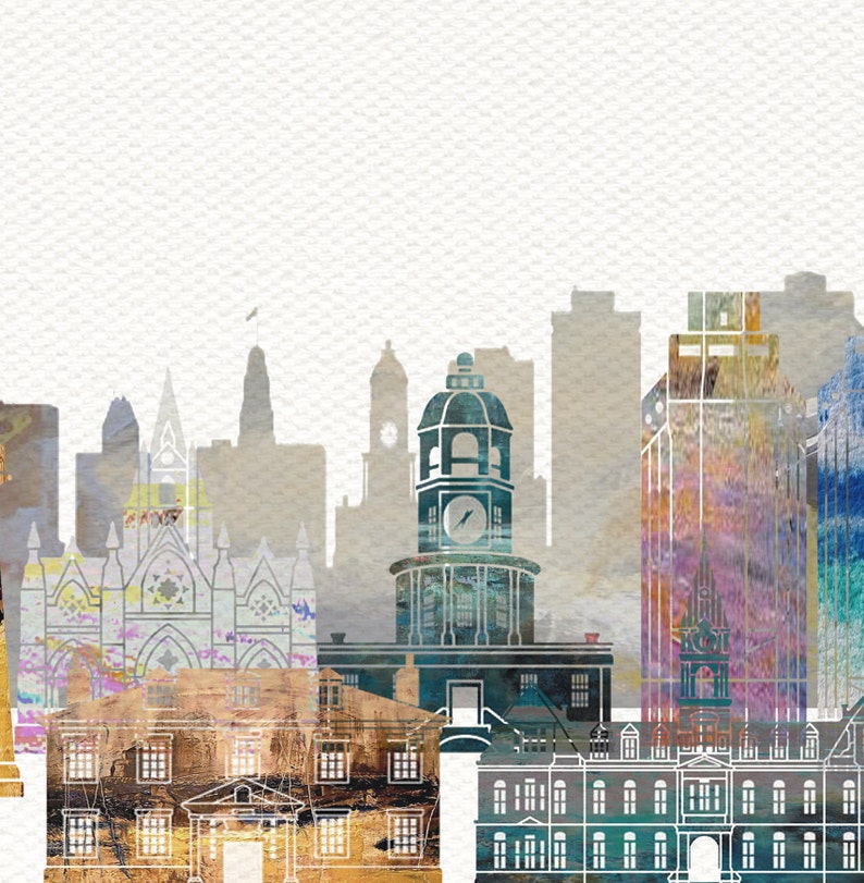 Halifax Print Skyline Art Print Poster Modern Wall Art New - Etsy