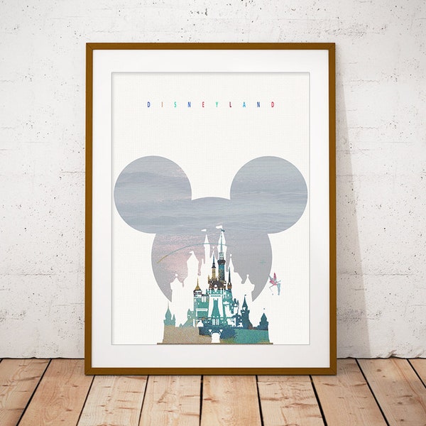 Disneyland Poster - Etsy UK