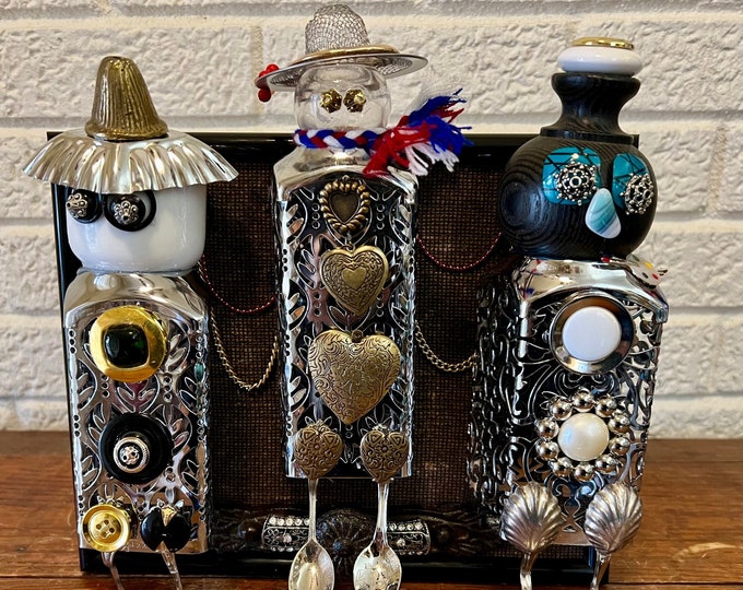 Three of a Kind Assemblage Found Object Art - Etsy