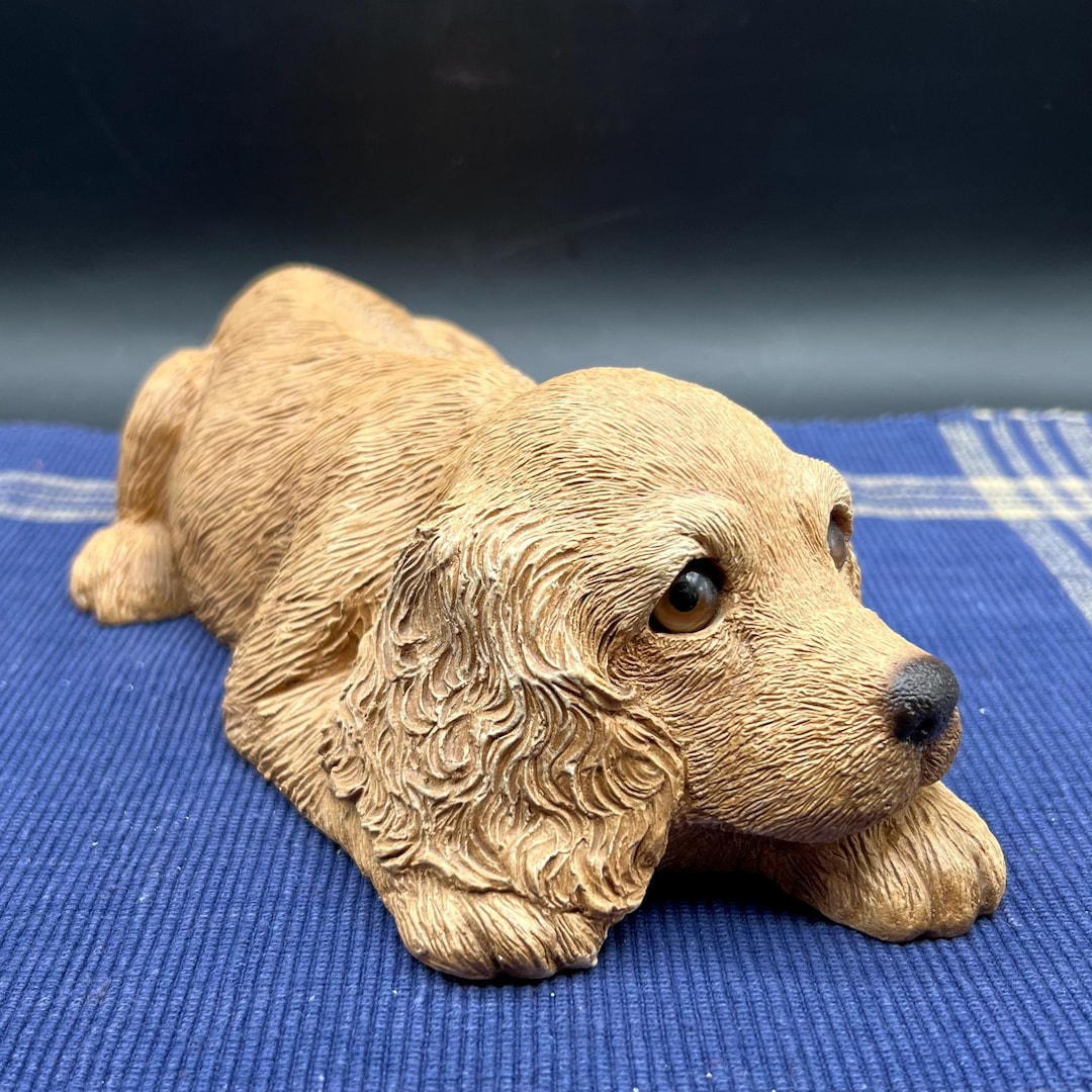 Vintage Classic Sandicast Buff Cocker Spaniel Puppy Dog Figure #125 - Etsy