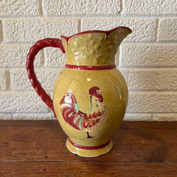 Rooster Pitcher - Etsy
