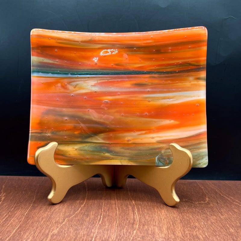 Fused Glass Platter - Etsy