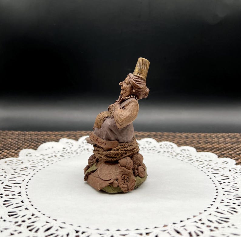 Vintage Thimble Capped PEARL Gnome by Tom Clark - Etsy