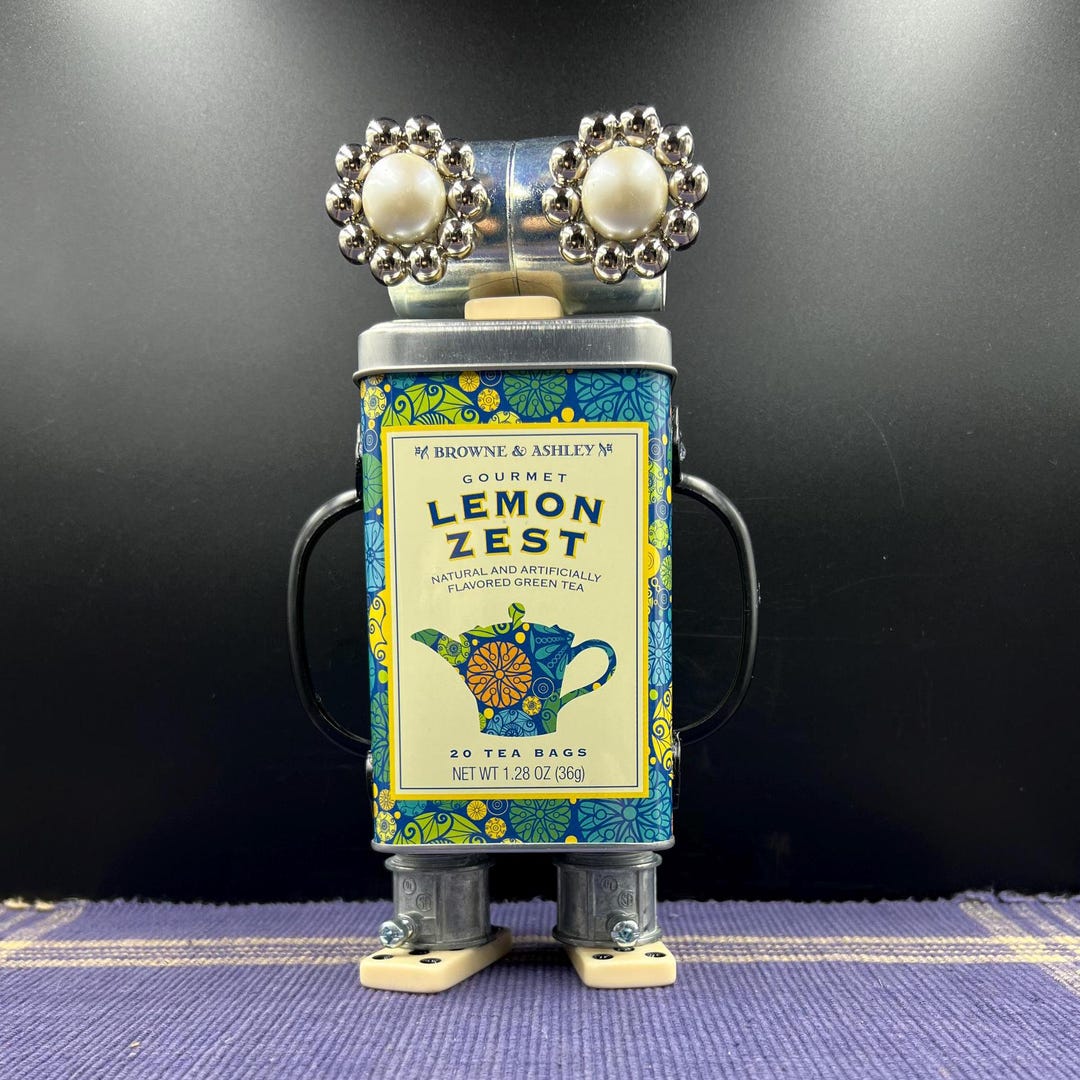 Madame Ex-squeeze Me, Lemon Zesty, Reclaimed Found Object Junk Art ...