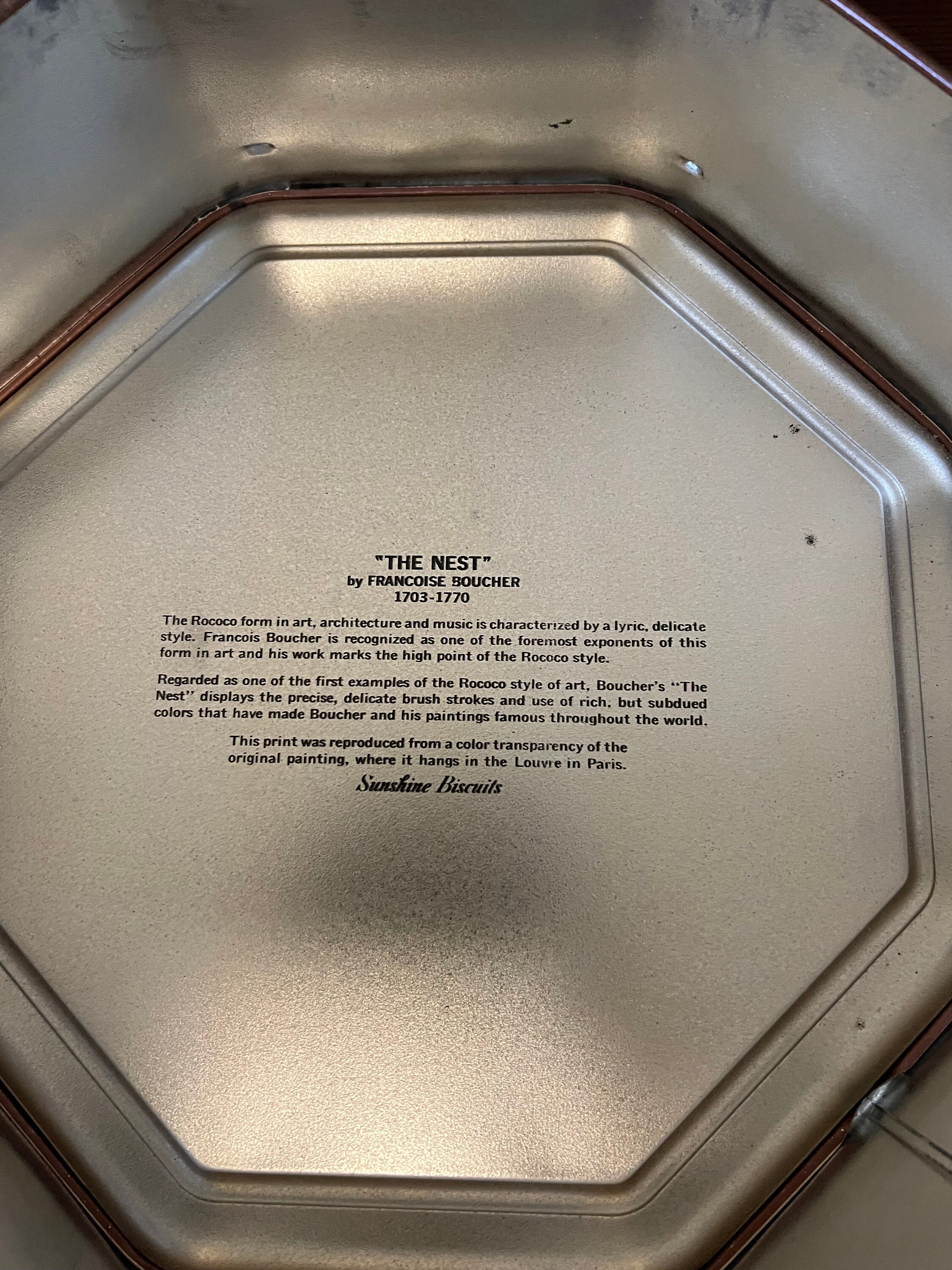 Vintage 8 Sided Rococo Style Collectable SUNSHINE BISCUITS Tin - Etsy