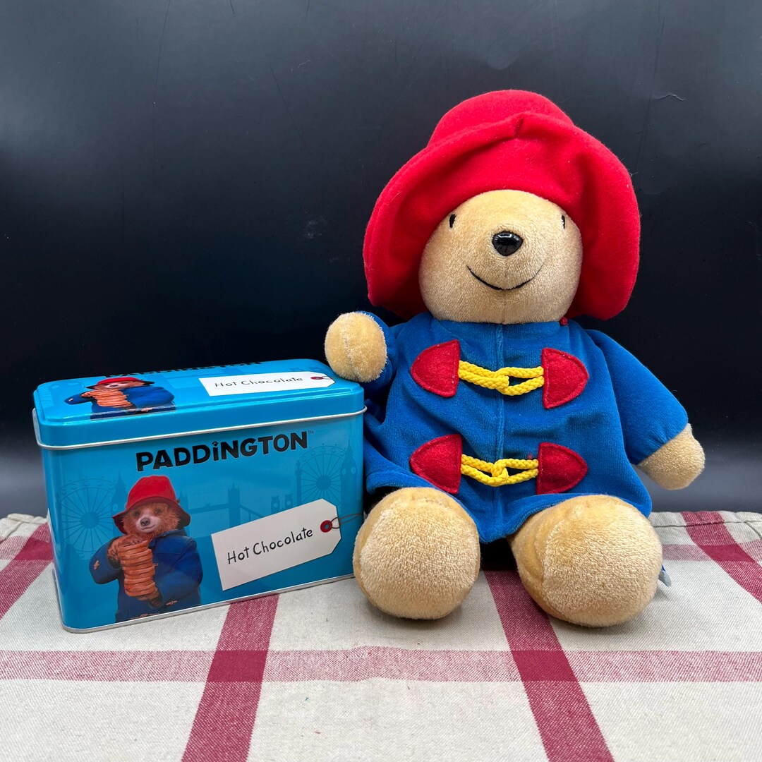 2 Item Set Classic Paddington Bear With A Paddington Hot Chocolate Tin ...