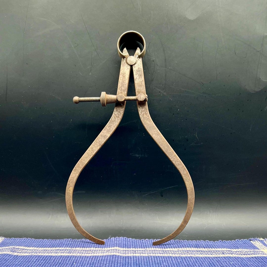 Large 9 Inch Vintage Lufkin Rule Machinist Outside Caliper Measuring ...