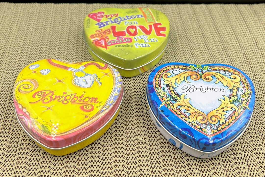 Lot of 3 Classic and Iconic Heart Shaped Tins - Etsy