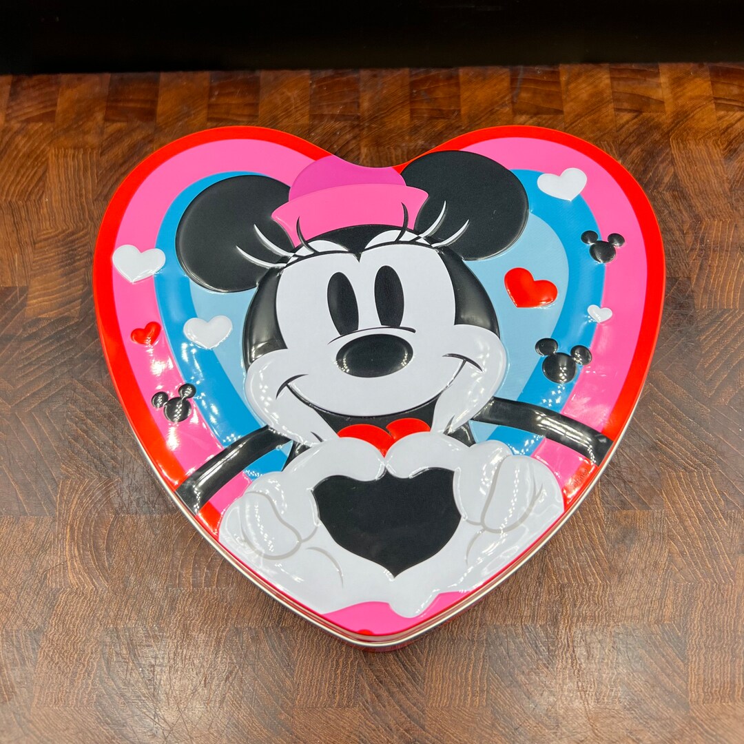 Collectable Heart Shaped Minnie Mouse Tin - Etsy
