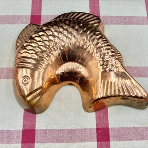 Vintage Solid Copper Fish Mold - Etsy