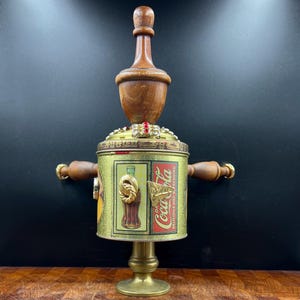 Golden Coca-cola Reclaimed Found Object Junk Art Tin Figure Robot - Etsy
